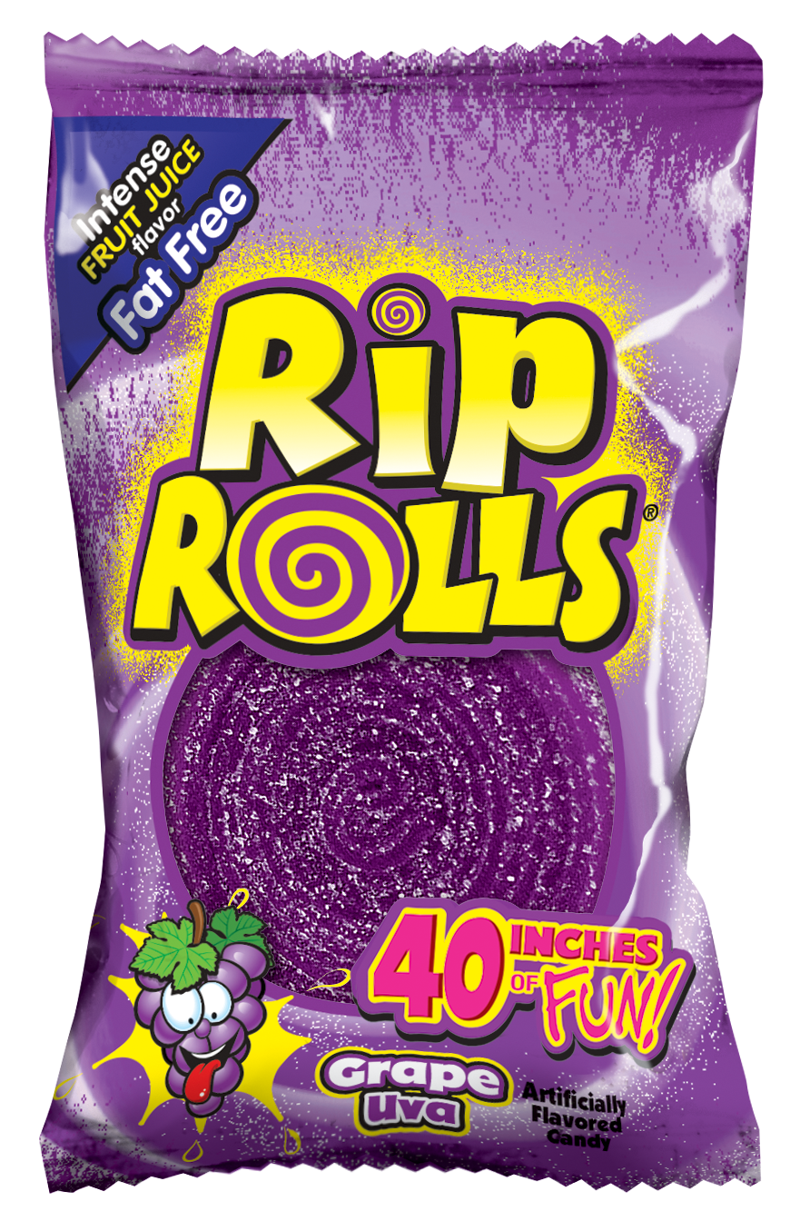 Rip Rolls Grape 1.4oz | The Foreign Candy Company